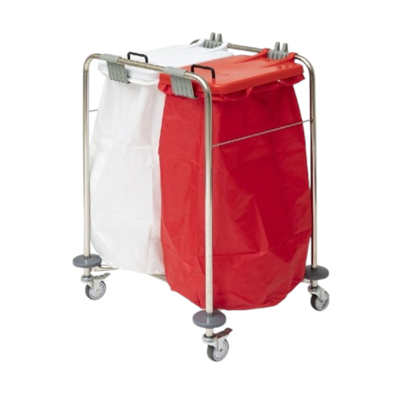 Alerta Double-Bag Laundry Trolley | Hospital Beds