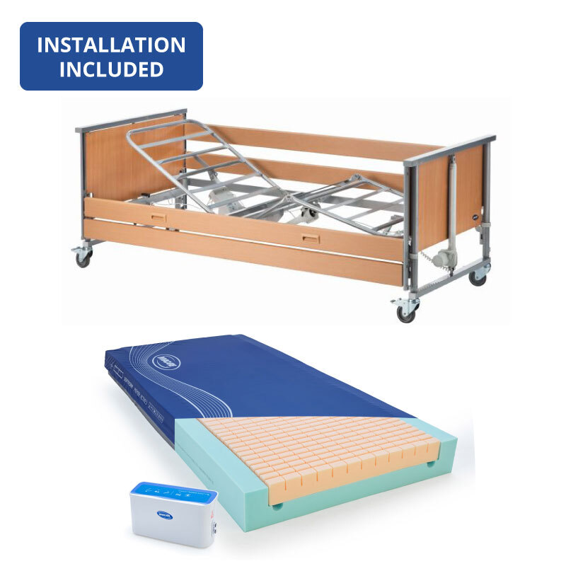 Invacare Medley Ergo Bed + Softform Mattress | Hospital Beds