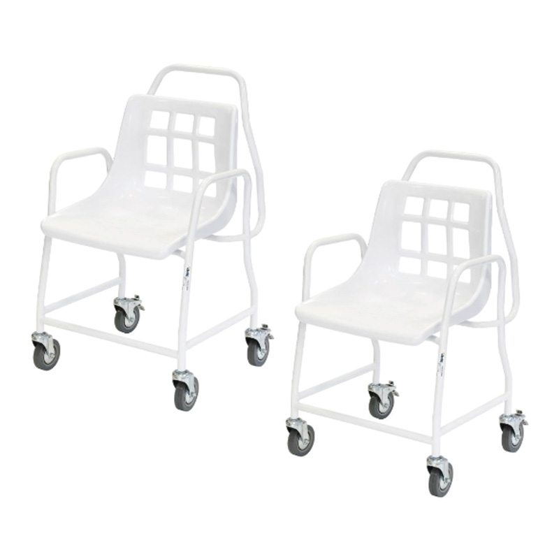 Alerta ALT-BE002 Mobile Shower Chair 2 Pack | Hospital Beds