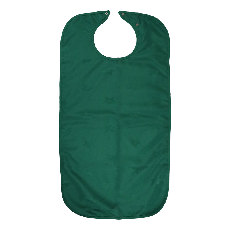 Pack of Five Bibs for Elderly Adults (Green) | Hospital Beds