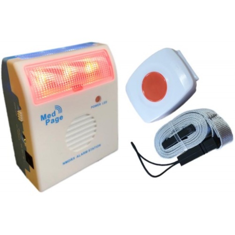 Medpage Waterproof Fall Pendant with Alarm | Hospital Beds