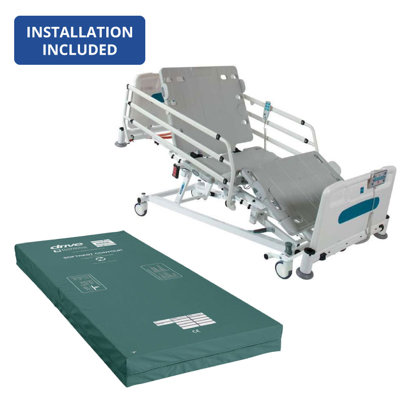 Sidhil Innov8 Bed + Rails + Foam Mattress | Hospital Beds