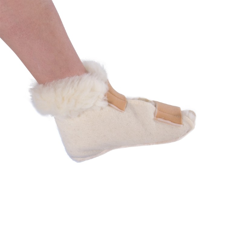 Pressure Care Wool Heel Cushioning Slippers Hospital Beds