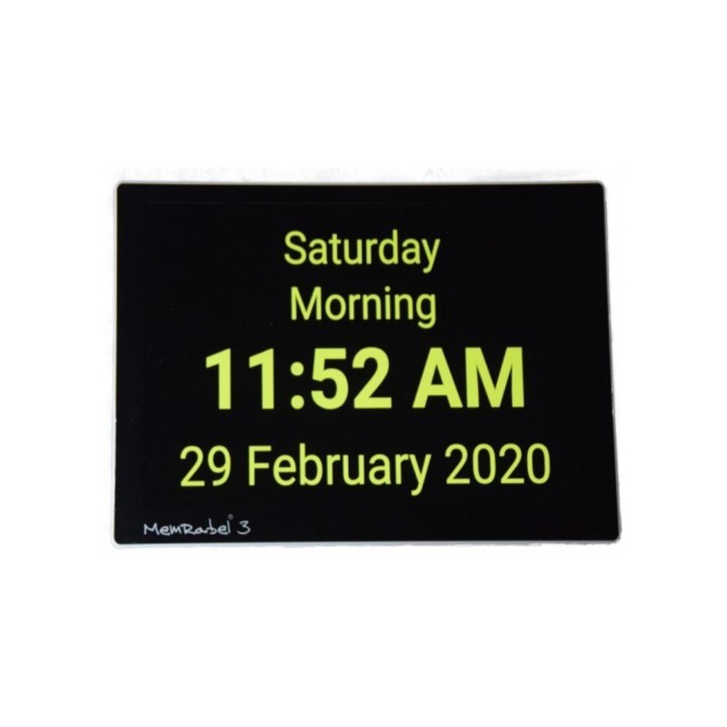 Memrabel 3 Touch Screen Dementia Alarm Clock | Hospital Beds